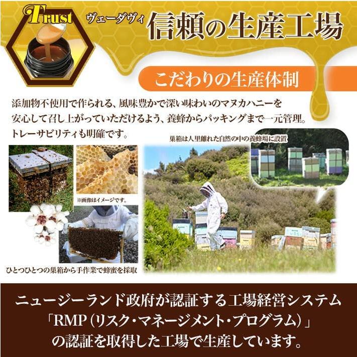 Veda Vie ヴェーダヴィ マヌカハニー MG550+ 250g ニュージーランド産 高品質 100% 純粋 マヌカ オーガニック 無添加 酵素 はちみつ 正規取引店 vedavie ...