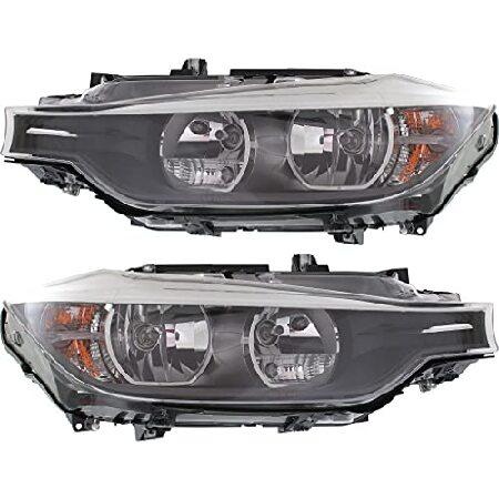 2012-2015 BMW 328i ペアヘッドライトドライバーと助手席側F30; セダン; ハロゲンBM2502169 BM2503169 ...
