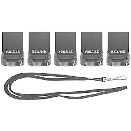 SanDisk 128GB (5 Pack) Ultra Fit USB 3.1 Mini Flash Drive 130MB/s ...