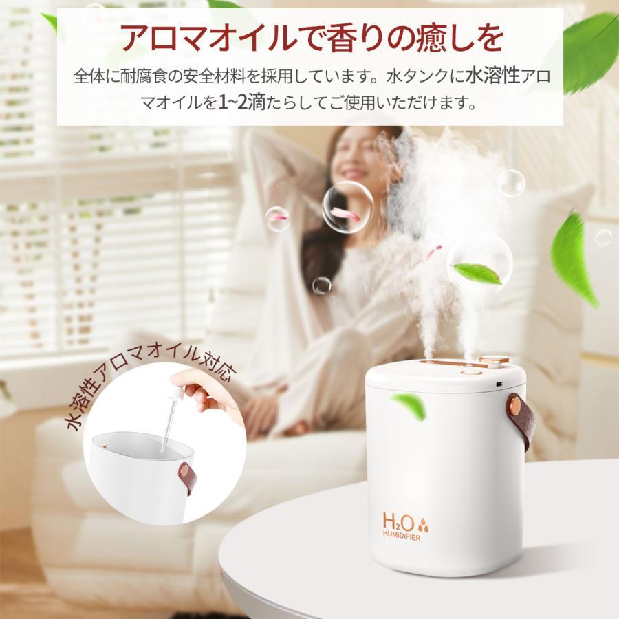 加湿器 小型 卓上 ミニ 超音波 空気清浄機 おしゃれ 大容量 2L USB充電式 上部給水式 ダブルノズル オフィス 部屋 寝室 車用 乾燥対策 アロマ : Rストア - 通販 ...