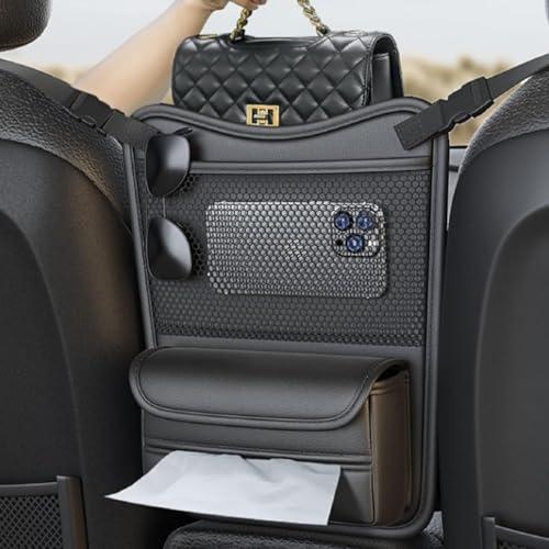 TATACLEAカーシートバック収納袋 吊り下げバッグ 車中収納袋 多機能シートバック 車用ティッシュボックスレザーカーシートオーガナイザーバッ : アールストリート - 通販 - Yahoo ...