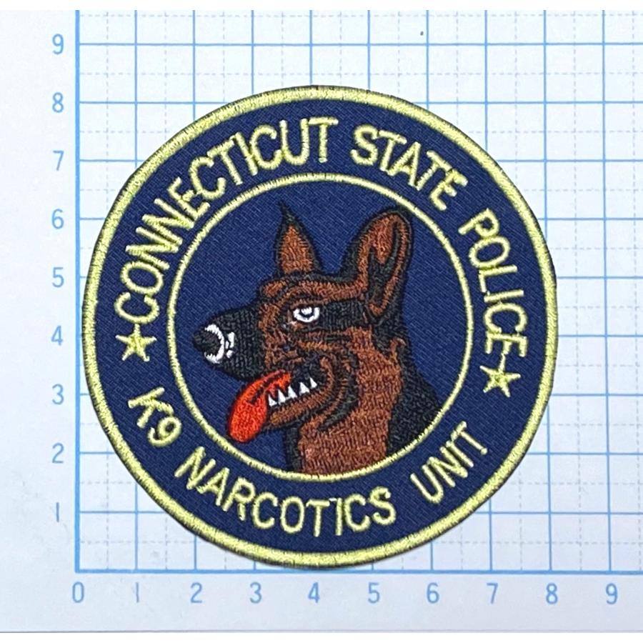 K9 NARCOTICS UNIT 警察犬 ポリスワッペン エンブレム型【世界の警察・ポリス ワッペン 刺繍 アイロンワッペン】 : ワッペン ...