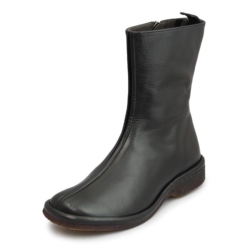 SAYA ラボキゴシ サヤ 51169 B ブラック ショートブーツ ファスナー付 3cmヒール キップ 天然クレープ底 : ラボスター ...