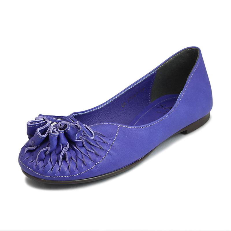 【新商品】SAYA ラボキゴシ サヤ 51237 BLU ブルー フラットシューズ ラウンドトゥ 1cmヒール キップ 合成底 ...