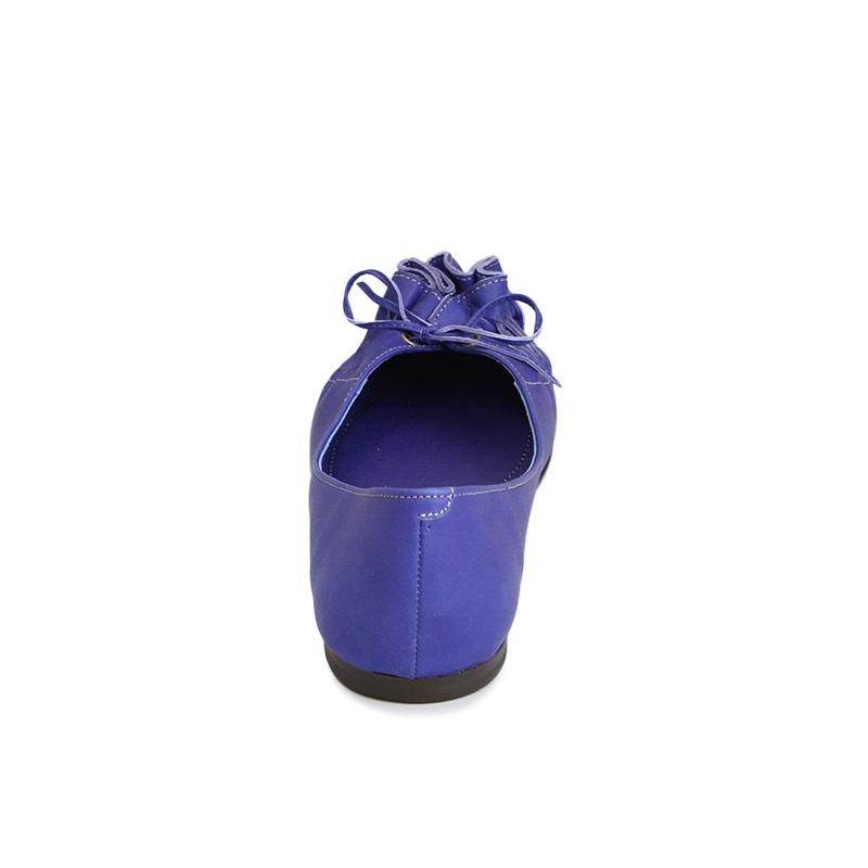 【新商品】SAYA ラボキゴシ サヤ 51237 BLU ブルー フラットシューズ ラウンドトゥ 1cmヒール キップ 合成底 ...