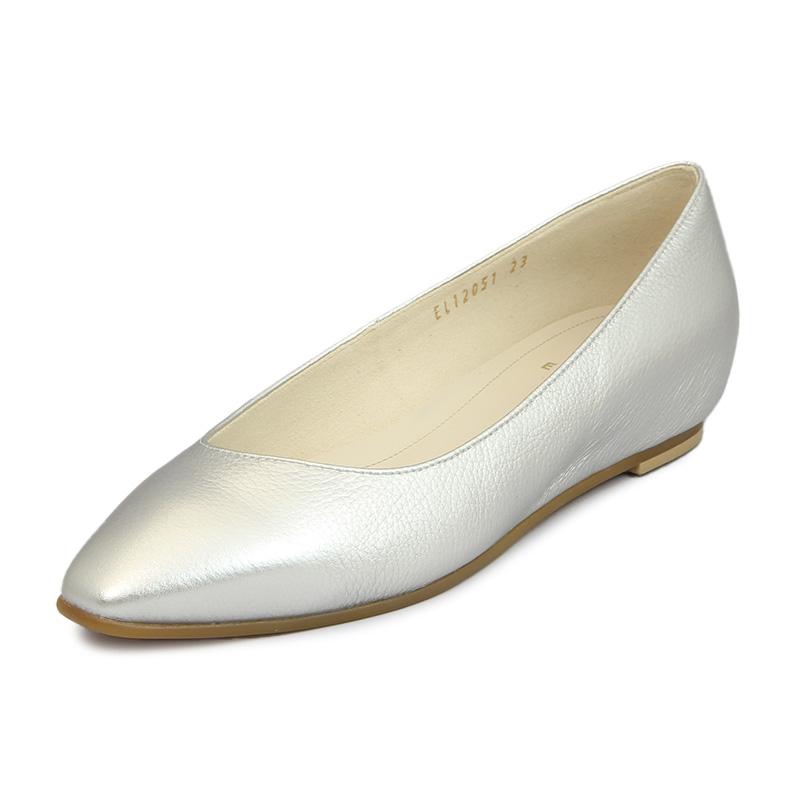 エイゾーコレクション EIZO エイゾー 12051 SV シルバー パンプス 3cmヒール キップ（牛革） : ラボスター Yahoo ...