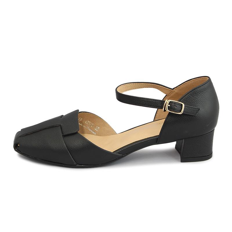 エイゾーコレクション 【新商品】EIZO エイゾー 43383 BL ブラック セパレートパンプス アンクルストラップ 3.5cmヒール ...