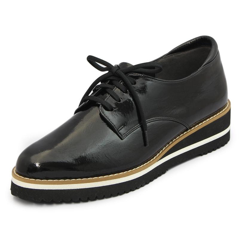 FIZZ REEN フィズリーン 301 BLE ブラックエナメル スニーカー ウェッジソール 3.5cmヒール 3E (20301) : fr20301ble : ラボスター Yahoo ...