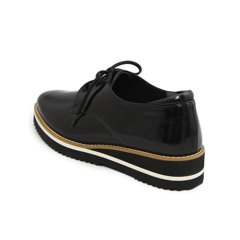 FIZZ REEN フィズリーン 301 BLE ブラックエナメル スニーカー ウェッジソール 3.5cmヒール 3E (20301) : fr20301ble : ラボスター Yahoo ...