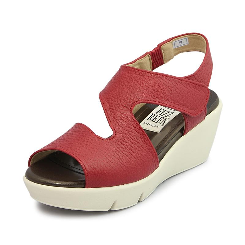 【継続品】FIZZ REEN フィズリーン 410 RD レッド サンダル 面ファスナー 6cmヒール 4E (20410) : ラボスター Yahoo!ショップ - 通販 - Yahoo ...