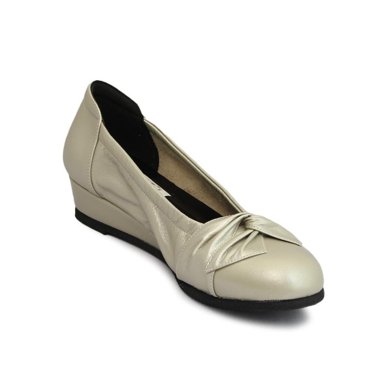 FIZZ REEN フィズリーン 1002 CP シャンパン ウェッジパンプス リボンモチーフ 3.5cmヒール 4E (21002) : ラボスター Yahoo!ショップ - 通販 ...