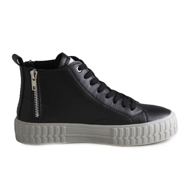 FIZZ REEN 【継続品】FIZZ フィズリーン 3005 BL ブラック ハイカットスニーカー ファスナー付き 3cmヒール (23005) : ラボスター Yahoo!ショップ ...