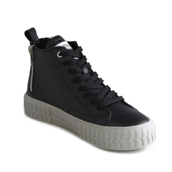 FIZZ REEN 【継続品】FIZZ フィズリーン 3005 BL ブラック ハイカットスニーカー ファスナー付き 3cmヒール (23005) : ラボスター Yahoo!ショップ ...