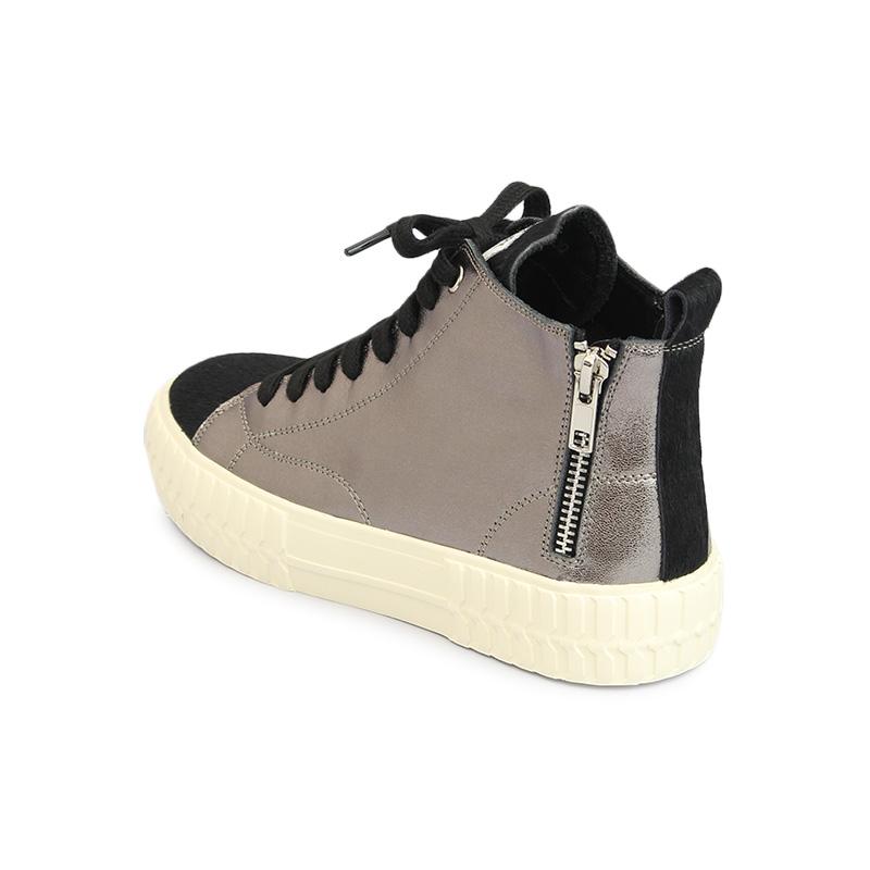 【新商品】FIZZ REEN フィズリーン 3005 BLM ブラック メタル ハイカットスニーカー ファスナー付き 3cmヒール (23005) :fr23005BLM:ラボスター ...