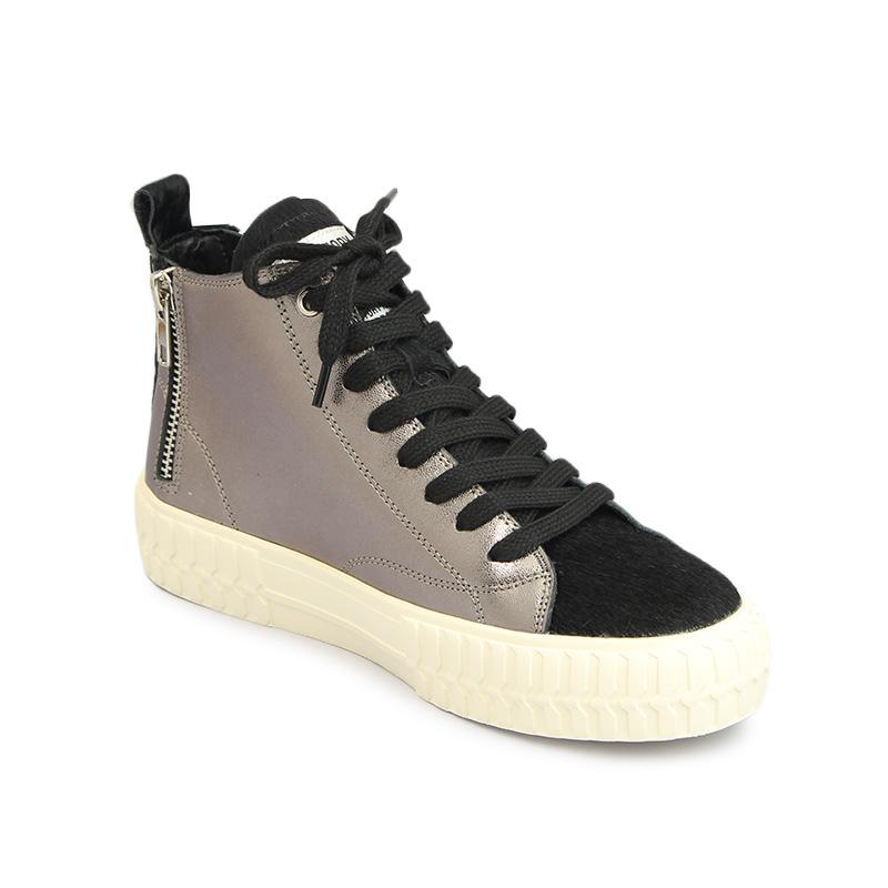 【新商品】FIZZ REEN フィズリーン 3005 BLM ブラック メタル ハイカットスニーカー ファスナー付き 3cmヒール (23005) :fr23005BLM:ラボスター ...