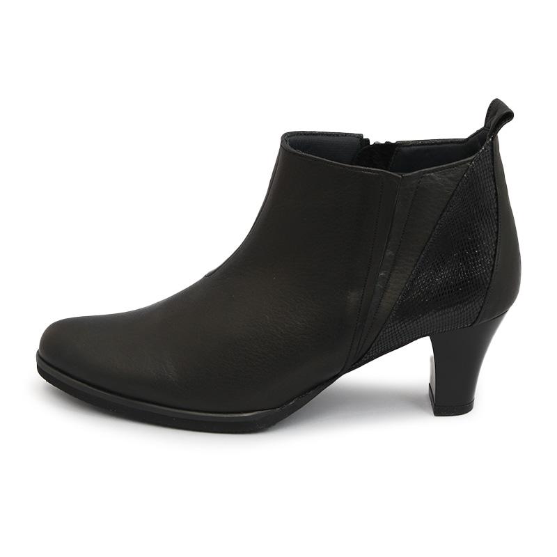 【継続品】FIZZ REEN フィズリーン 6525 BL ブラック ショートブーツ ファスナー付き 6cmヒール 3E (26525) : ラボスター Yahoo!ショップ - 通販 ...