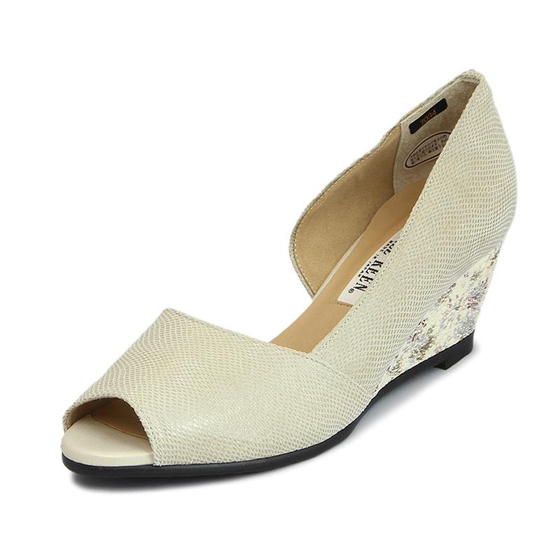 FIZZ REEN フィズリーン 7034 BG ベージュ パンプス オープントゥ 5.5cmヒール ウェッジヒール 3E (27034) : ラボスター Yahoo!ショップ - 通販 ...