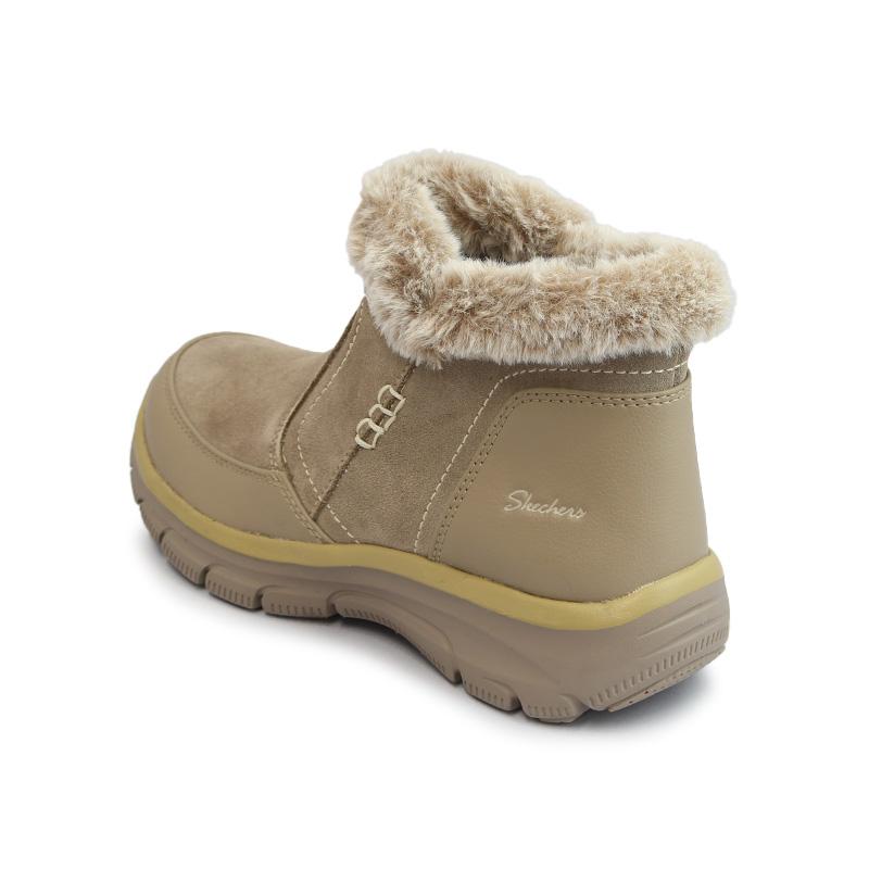 SKECHERS スケッチャーズ 167403 TPE トープ ブーツ フェイクファー ファスナー付き（67403） : ラボスター Yahoo!ショップ - 通販 - Yahoo!ショッピング