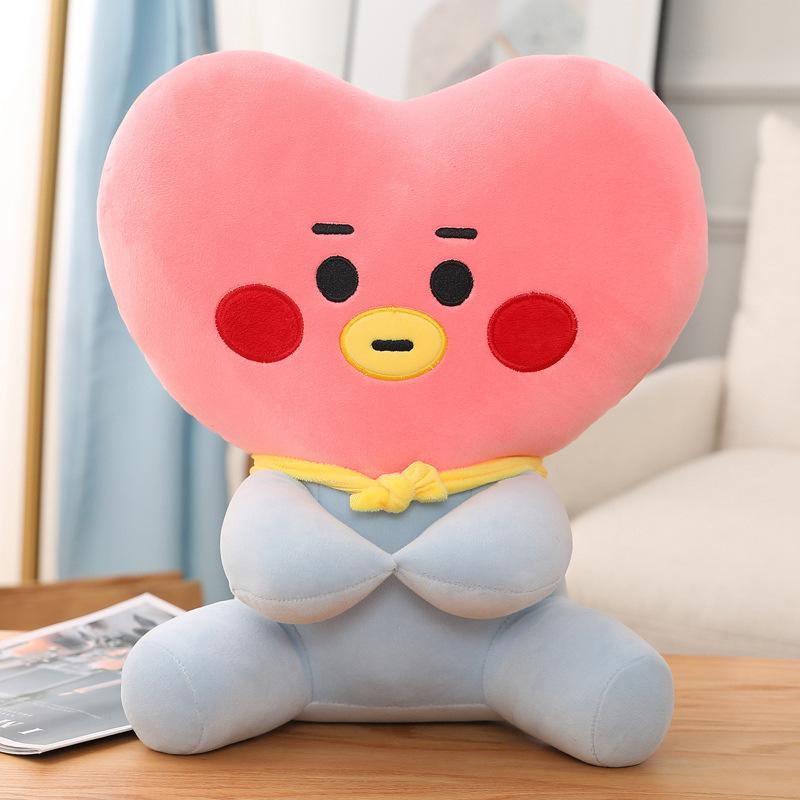 BT21 グッズ ぬいぐるみ BTS 大きい ふわふわ 芸能人 韓流 座り姿 かわいい 萌えグッズ 応援 誕生日 子供 プレゼント ギフト 25cm 35cm 45cm : RACCOON ...