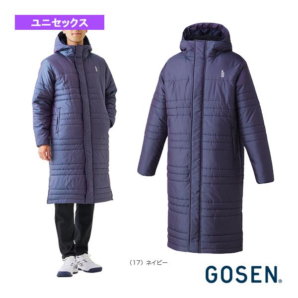 ゴーセン テニス・バドミントン ウェア（メンズ/ユニ） 中綿ロングコート／ユニセックス（Y2346） :gos-y2346:ラケットプラザ - 通販 - Yahoo!ショッピング