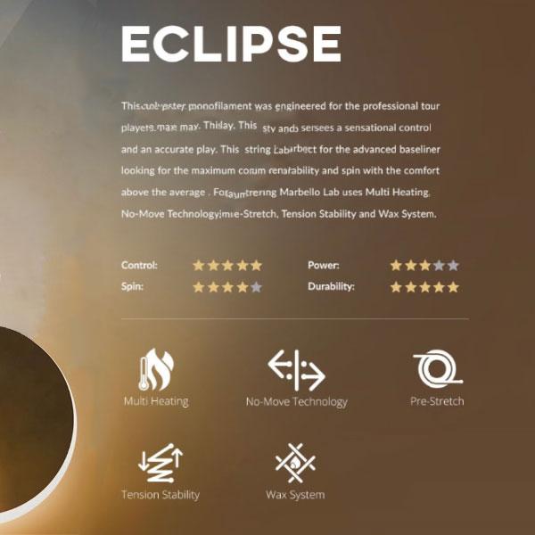 MARBELLO『マルベロ』 テニスストリング『単張』 ECLIPSE/エクリプス/12mカット品『ECLIPSE-C』 : ラケットプラザ - 通販 - Yahoo!ショッピング