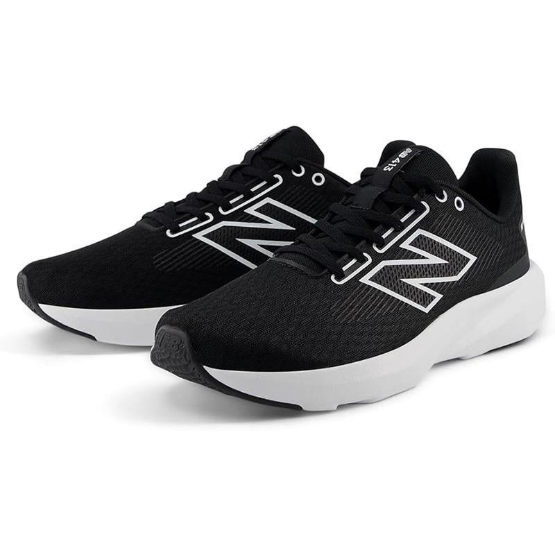 New Balance ニューバランス 413 V3 ランニングシューズ メンズ 25SS ブラック×ホワイト M413LK3 2E NB ワイド 幅広 スニーカー 黒 : ラケットショップ ...