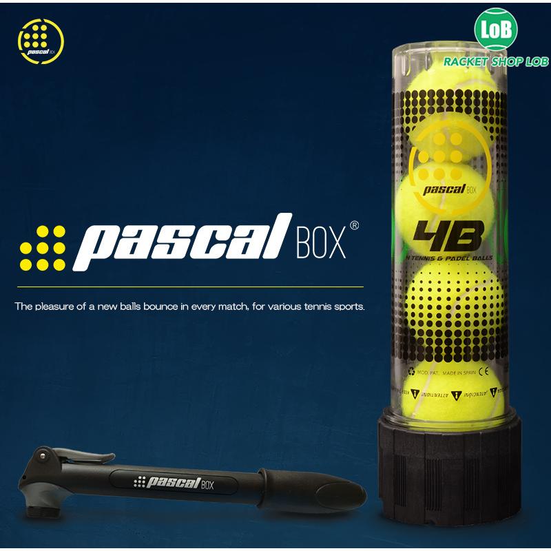 送料無料 パスカルボックス 4B テニスボール 空気圧維持 回復装置 空気入れ付 PASCALBOX Maintaining air ...