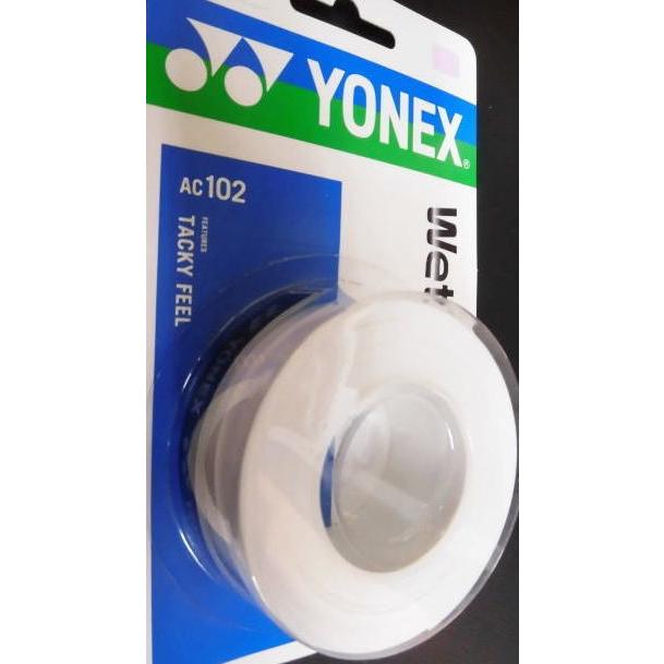 YONEX ヨネックス 【国内正規品】AC102 ウェットスーパーグリップ[3本入] ホワイト（011） 【＊期間限定・ヤフー価格＊】 : ラケットワールド ヤフー店 - 通販 - Yahoo ...