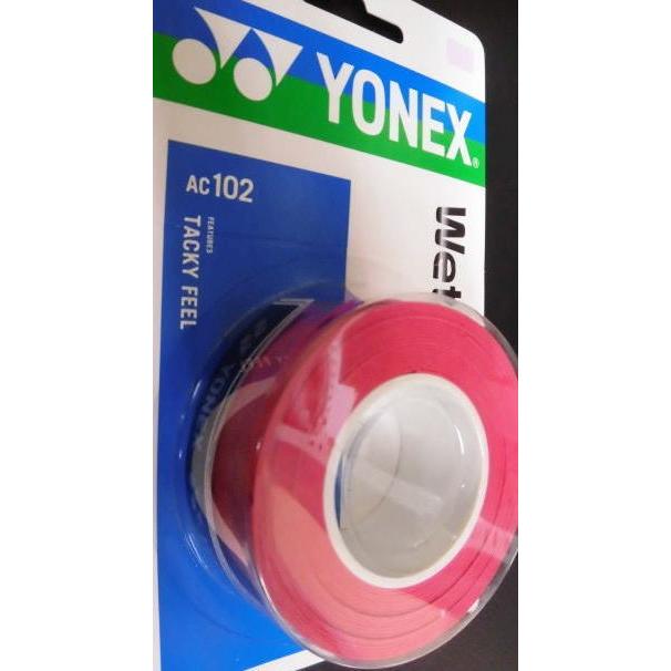 YONEX ヨネックス 【国内正規品】AC102 ウェットスーパーグリップ[3本入] ワインレッド （037） 【＊期間限定・ヤフー価格＊】 : ラケットワールド ヤフー店 - 通販 ...