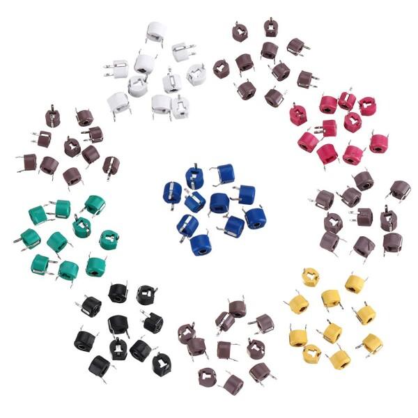 BigMe 10個6mmトリマー可変セラミックコンデンサ3PF5PF 10PF 20PF 30PF 40PF 50PF 60PF 70PF120PF調整可能コンデ : 46073980998 ...