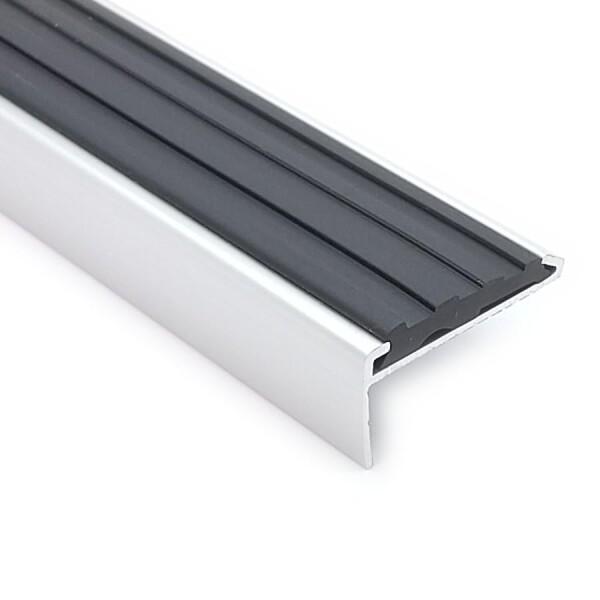 階段滑り止め アルミ製ノンスリップ35巾 ゴムタイヤ充填タイプ AF35P P05(フローステッド : ラココショップ - 通販 - Yahoo!ショッピング