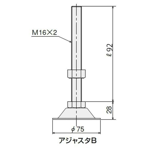 エスユウエス(SUS) アジャスタB M16-92T SFK-C89 4個入 : 46075450952 : ラココショップ - 通販 - Yahoo!ショッピング