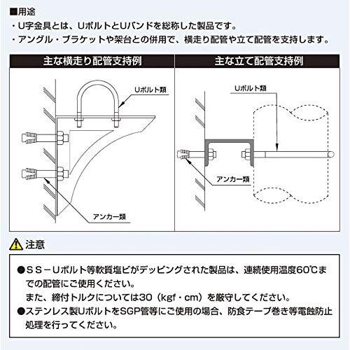 昭和コーポレーション U字金具 ステンレスUボルト S-UB3×50A : ラココショップ - 通販 - Yahoo!ショッピング