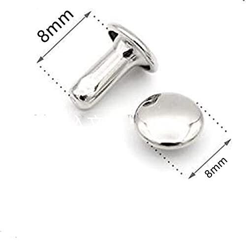 200枚入ステンレス鋼レザークラフトカシメ8mm DIY 手作 (8mmx8mm シルバー) : ラココショップ - 通販 - Yahoo!ショッピング