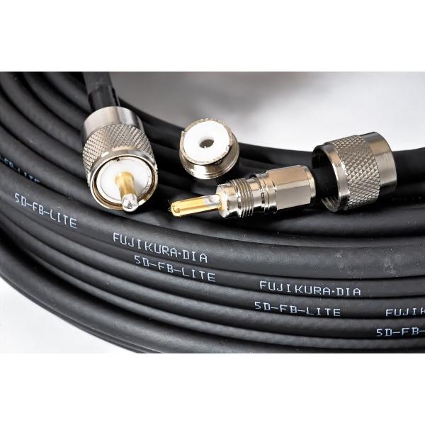 フジクラ 5DFB 両端MP 片側脱着 (30m)｜低SWR仕様・実測データ付｜固定局用 同軸ケーブル｜低損失 5D-FB 5dfb 5d-fb MP-MP｜アマチュア無線 : RADILA ...