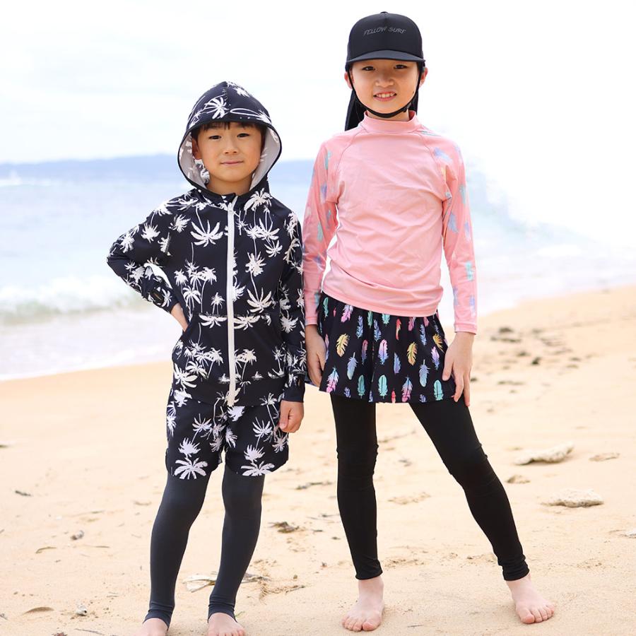 HEAZEL ラッシュガード スカート付きレギンス キッズ 子供 キュロットスカート 紫外線対策 UPF50+ 水陸両用 速乾 UVカット98 ...