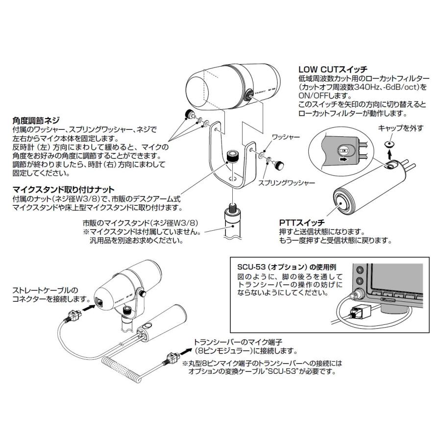 M-90MS kit(M90MSkit) マイクスタンド用キット ダイナミックマイクロフォン 八重洲無線 YAESU アマチュア無線 ...