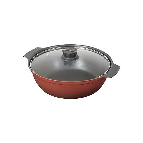 パール金属 鍋 卓上鍋 28cm ガラス蓋付 IH対応 ふっ素加工 5~7人用 旨味 HB-6966 : Raffine - 通販 - Yahoo!ショッピング