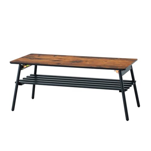 永井興産 ローテーブル 折りたたみ 棚付き 幅90cm×奥行45cm ウッド 机 木目調 BOAD リビングテーブル NK-112 : Raffine - 通販 - Yahoo!ショッピング