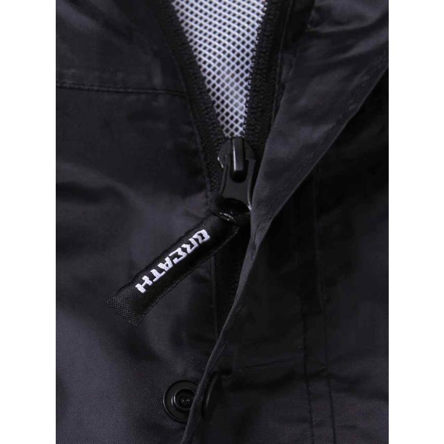 レインウェア 上下 大きいサイズ メンズ 透湿防水 合羽 フード 収納