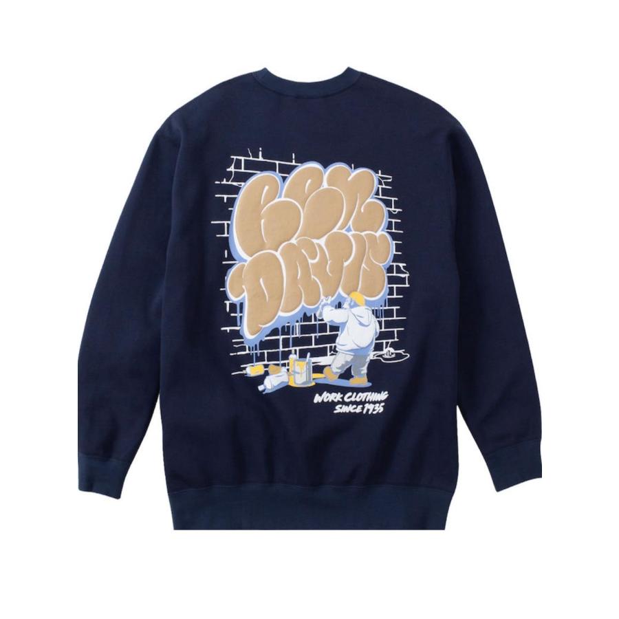 トレーナー BEN DAVIS 大きいサイズ メンズ スウェット エンボス 発泡