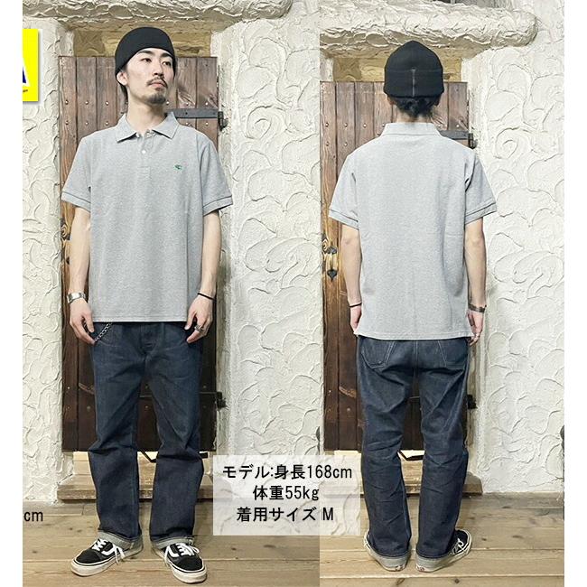 Pherrow's フェローズ ポロシャツ 25S-PPS1 半袖 コットン 鹿の子 刺繍 無地 ベビーイエロー ヘザーグレー ブラック 人気 アメカジ メンズ 2025年 春夏 新作 ...