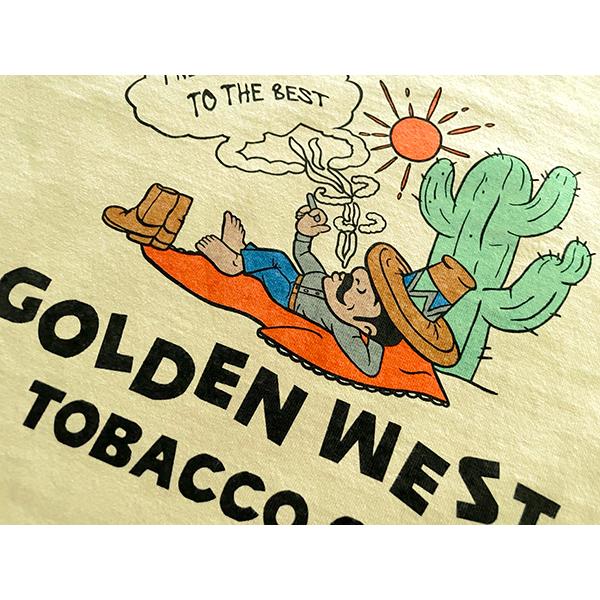 Pherrow's フェローズ Tシャツ 25S-PT9 GOLDEN WEST 多色プリント 両面 サボテン メキシコ ロゴT 半袖 クルー 綿100％ アメカジ TEE メンズ 2025年 ...