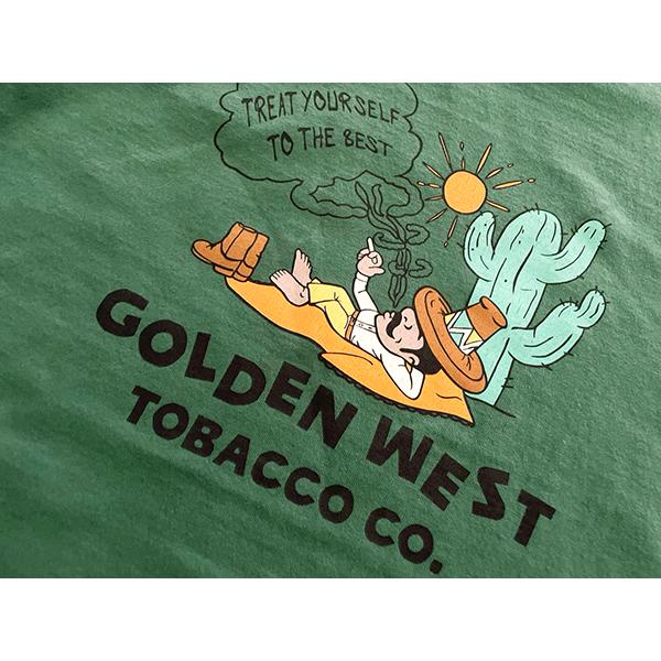 Pherrow's フェローズ Tシャツ 25S-PT9 GOLDEN WEST 多色プリント 両面 サボテン メキシコ ロゴT 半袖 クルー 綿100％ アメカジ TEE メンズ 2025年 ...