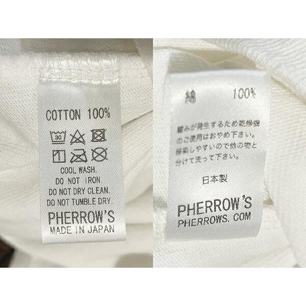 Pherrow's フェローズ Tシャツ 25S-PTP2 「ALMA LANES」ロゴT 半袖 チェーン刺繍 クルーネック 綿100％ アメカジ ミリタリー TEE メンズ 2025年 春夏 ...