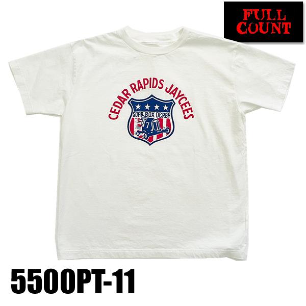 FULLCOUNT フルカウント FULL COUNT Tシャツ 5500PT-11 Soap Box Derby 半袖 プリント ロゴ TEE 綿100％ コットン BD糸 メンズ アメカジ ...