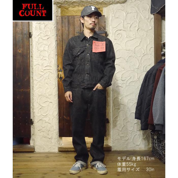 FULLCOUNT フルカウント FULL COUNT ジーンズ デニム 1101BK 13.7oz ストレート ブラック セルビッチデニム ...