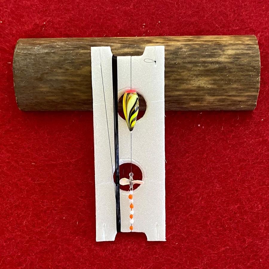 バラ釣り用 タナゴ 手作り仕掛け 中通し浮 手作りスクリュー マーブル塗装 山吹 m-0082 : raguras - 通販 - Yahoo!ショッピング