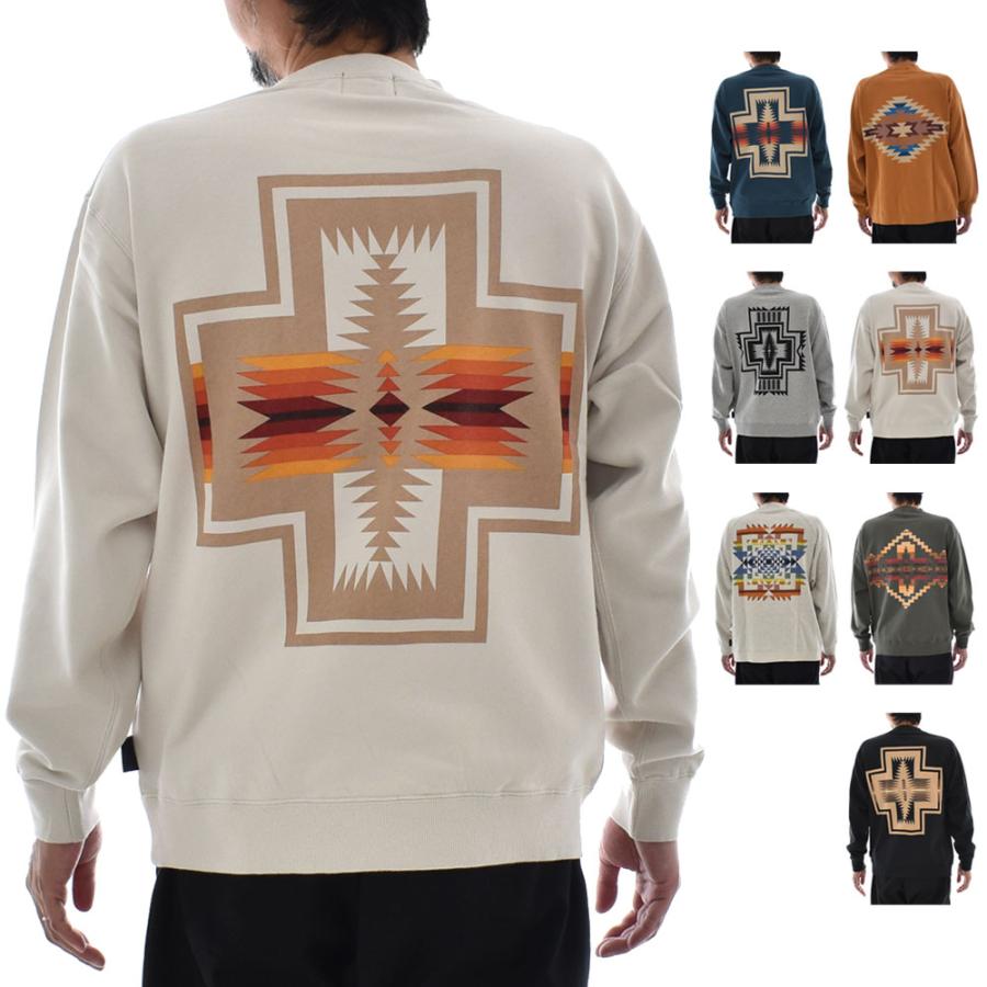 ペンドルトン PENDLETON トレーナー バックプリント スウェットシャツ 3475-3006 メンズ レディース 男女兼用 ネイティブ柄 バックプリント オーバーサイズ :pd ...