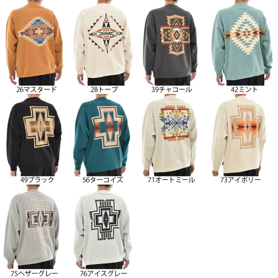ペンドルトン PENDLETON トレーナー バックプリント スウェットシャツ 3475-3006 メンズ レディース 男女兼用 ネイティブ柄 バックプリント オーバーサイズ :pd ...